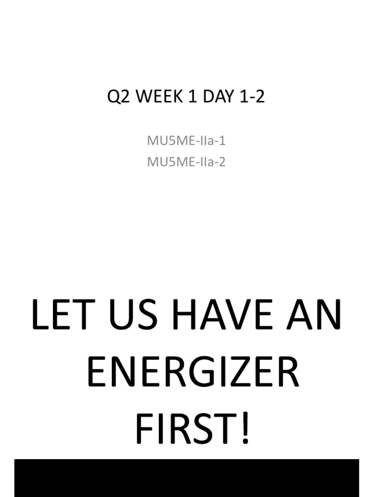 Music Q2 W1-W8 | PDF