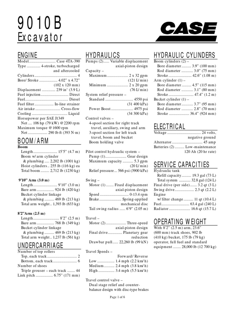 Case 9010B | PDF | Turbocharger | Horsepower