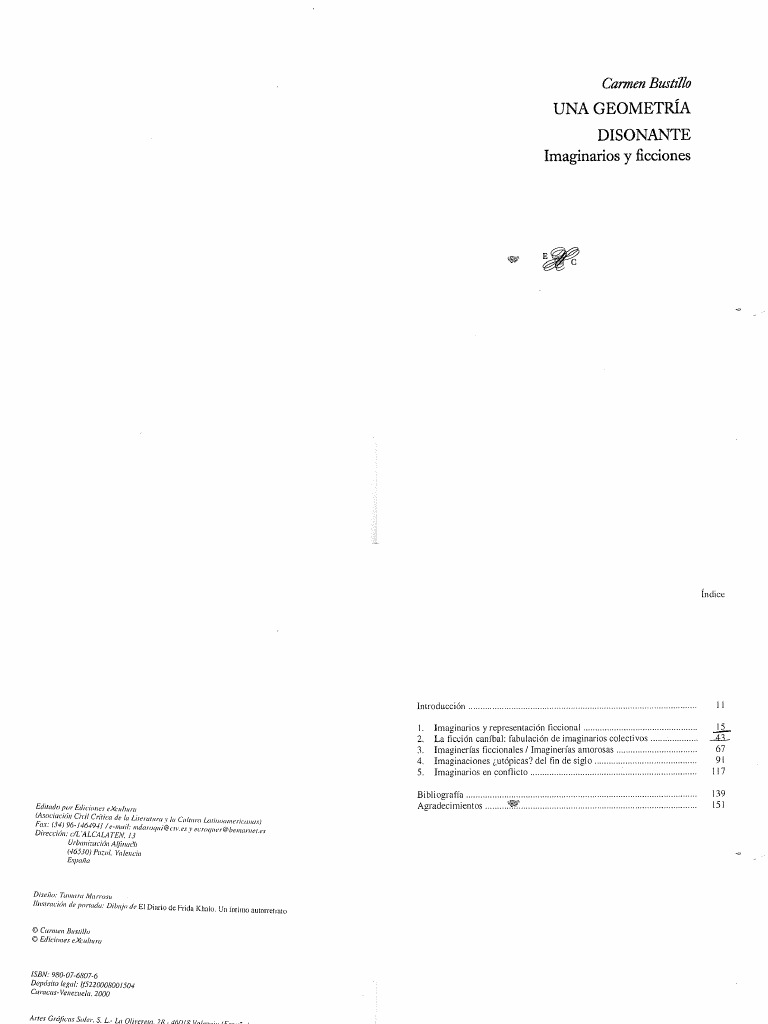 Carmen Bustillo Una Geometría Disonante PDF | PDF