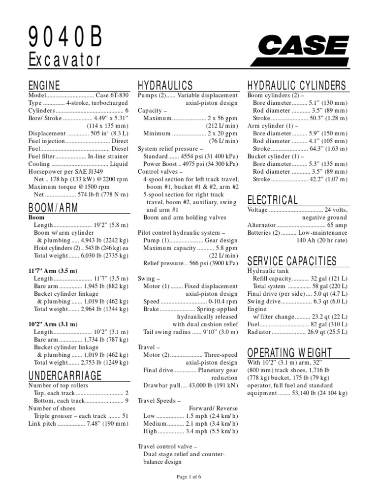 Case 9040B | PDF | Horsepower | Turbocharger