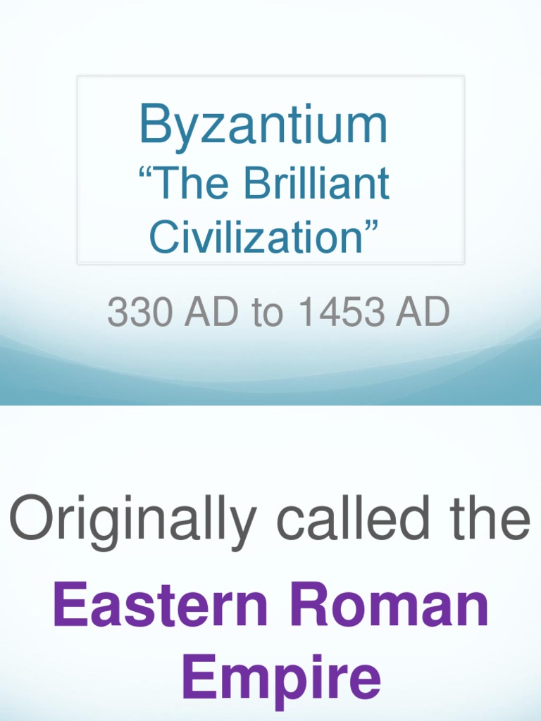 1 Byzantine Notes | PDF | Byzantine Empire | Eastern Orthodox Church