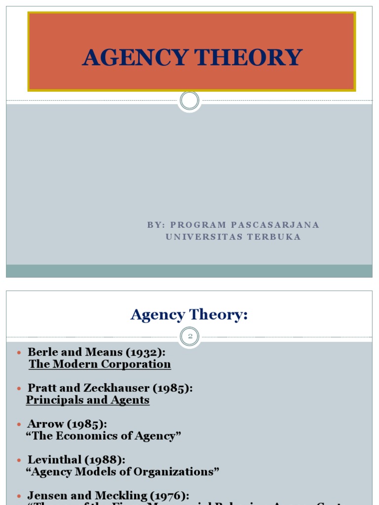 Jensen & Meckling's Agency Theory Insights | PDF | Economics | Economies