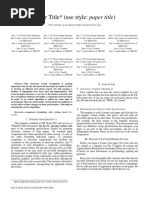 IEEE Paper Format Template | PDF | Times New Roman | Letter Case