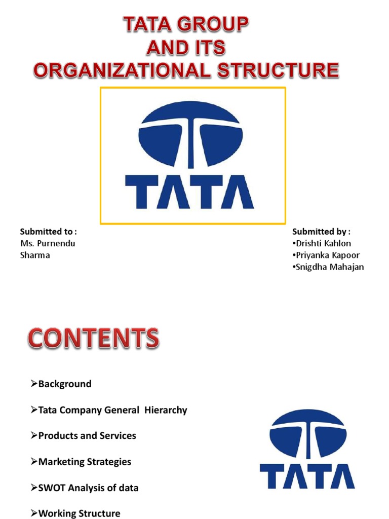 An Analysis of Tata Group's Organizational Structure, Products ...