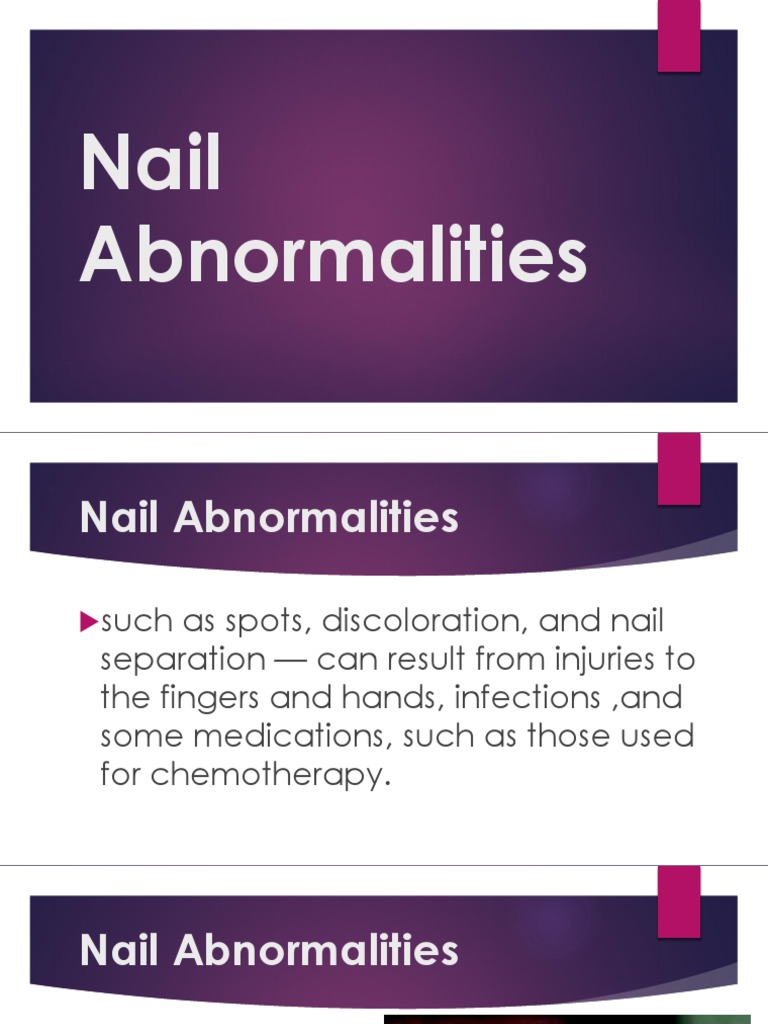 Nail Abnormalities | PDF | Nail (Anatomy) | Medical Specialties
