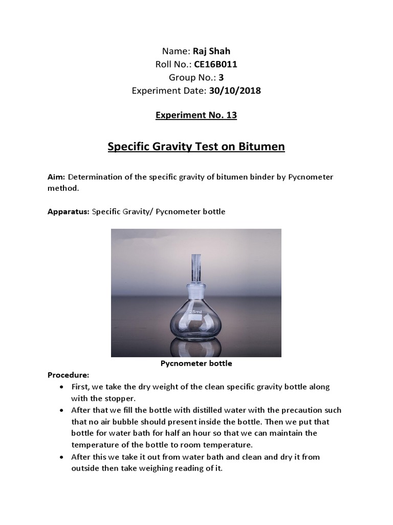 Viscosity Lab Report | Download Free PDF | Asphalt | Viscosity
