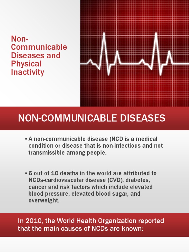 Non-Communicable Diseases and Physical Inactivity | Download Free PDF ...