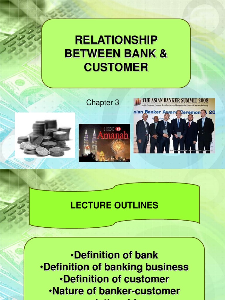 Relationship Between Bank & Customer | PDF | Cheque | Deposit Account