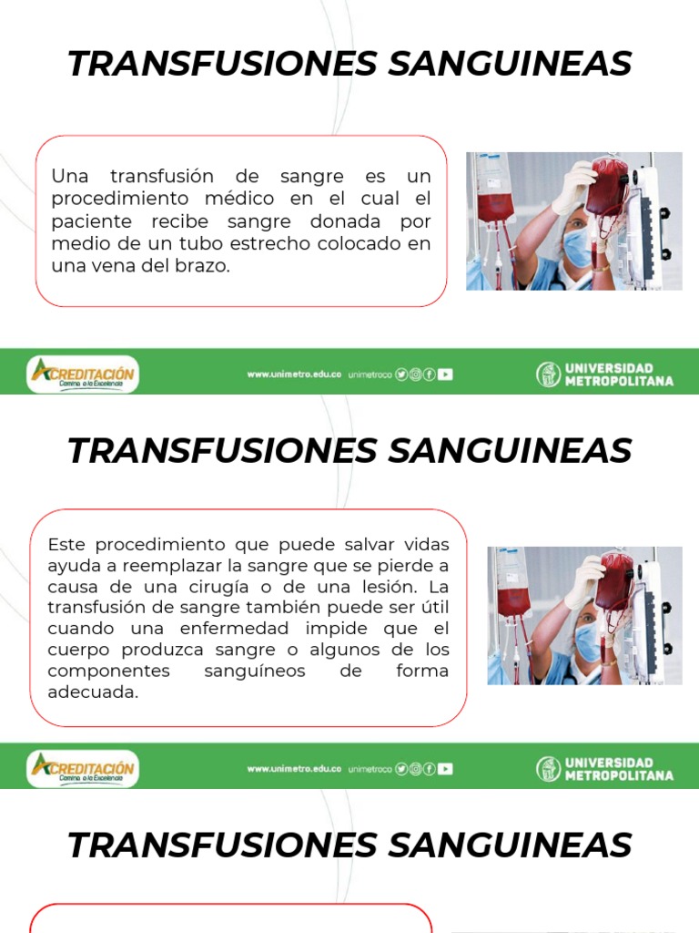 Transfusion Sanguinea | Sangre | Transfusión de sangre