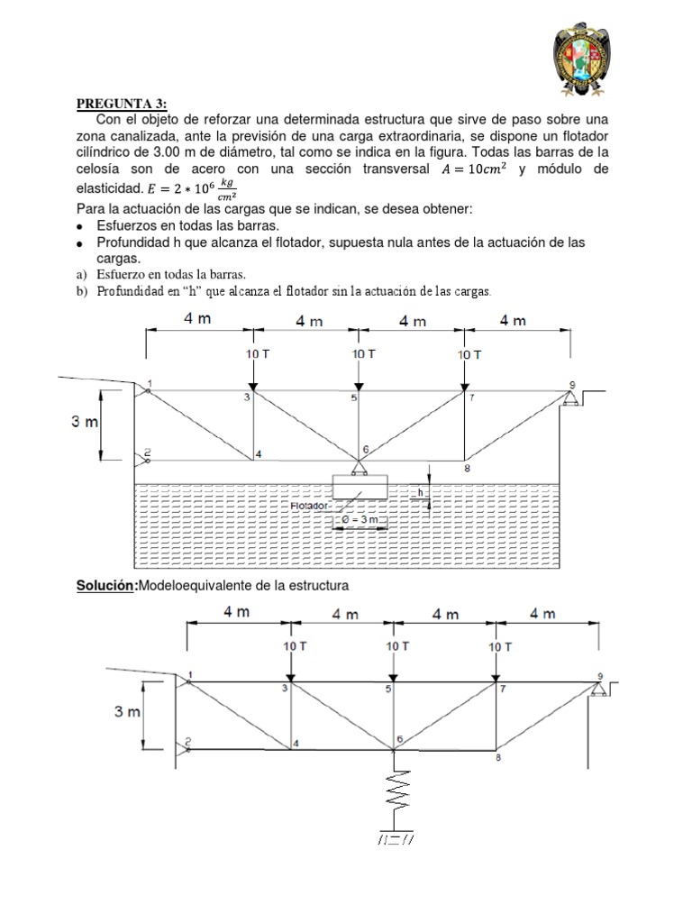 Ejemplo Metodo Matricial de Rigidez | PDF | Braguero | Análisis estructural