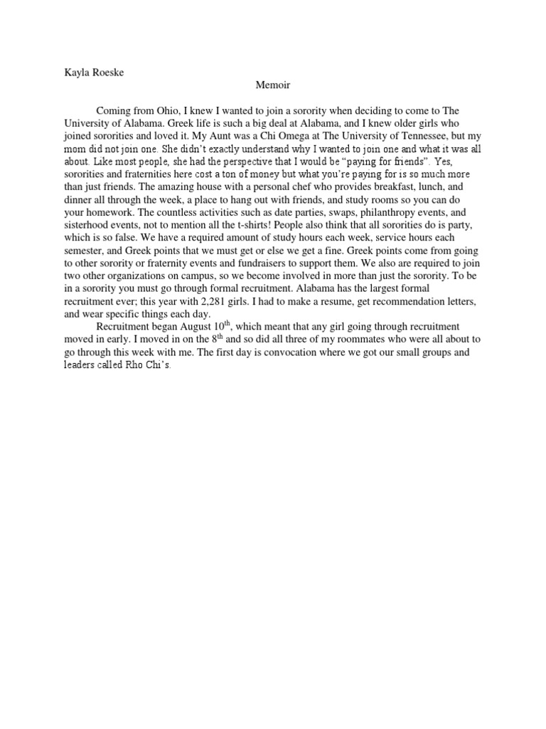Memoir | PDF