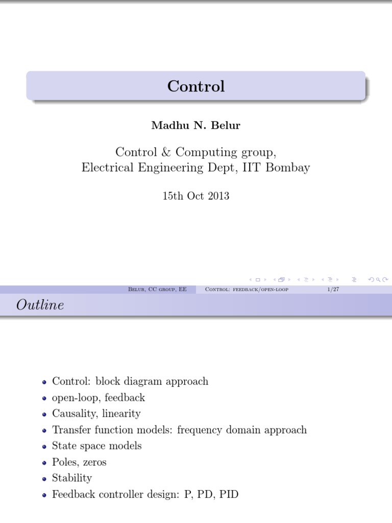 What Is Control | Download Free PDF | Control Theory | Feedback
