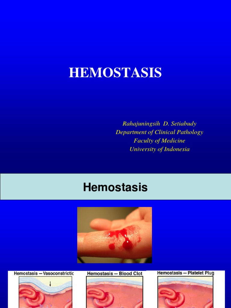Hemostatis | PDF | Platelet | Hemostasis