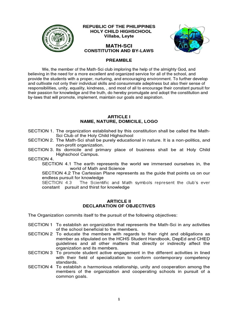 Constitution and by Laws | PDF | Ratification | Constitutional Amendment