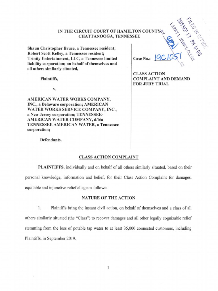Filed Class Action Complaint | PDF