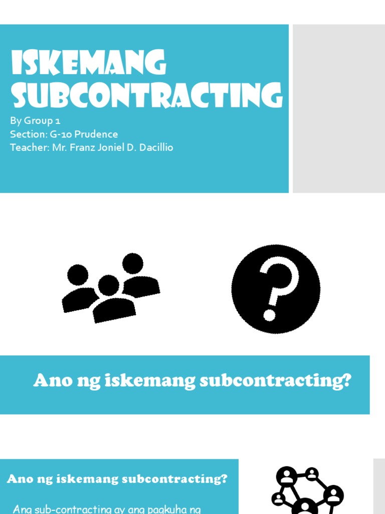 AP Iskemang Subcontracting | PDF