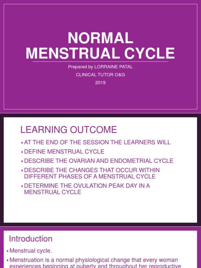 Normal Menstrual Cycle | PDF | Menstrual Cycle | Luteinizing Hormone