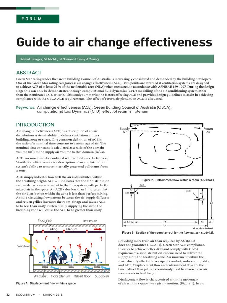 Guide To Airchange Effectiveness | PDF | Ventilation (Architecture) | Hvac