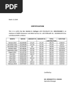 PhilHealth Contribution Certificate Sample | PDF