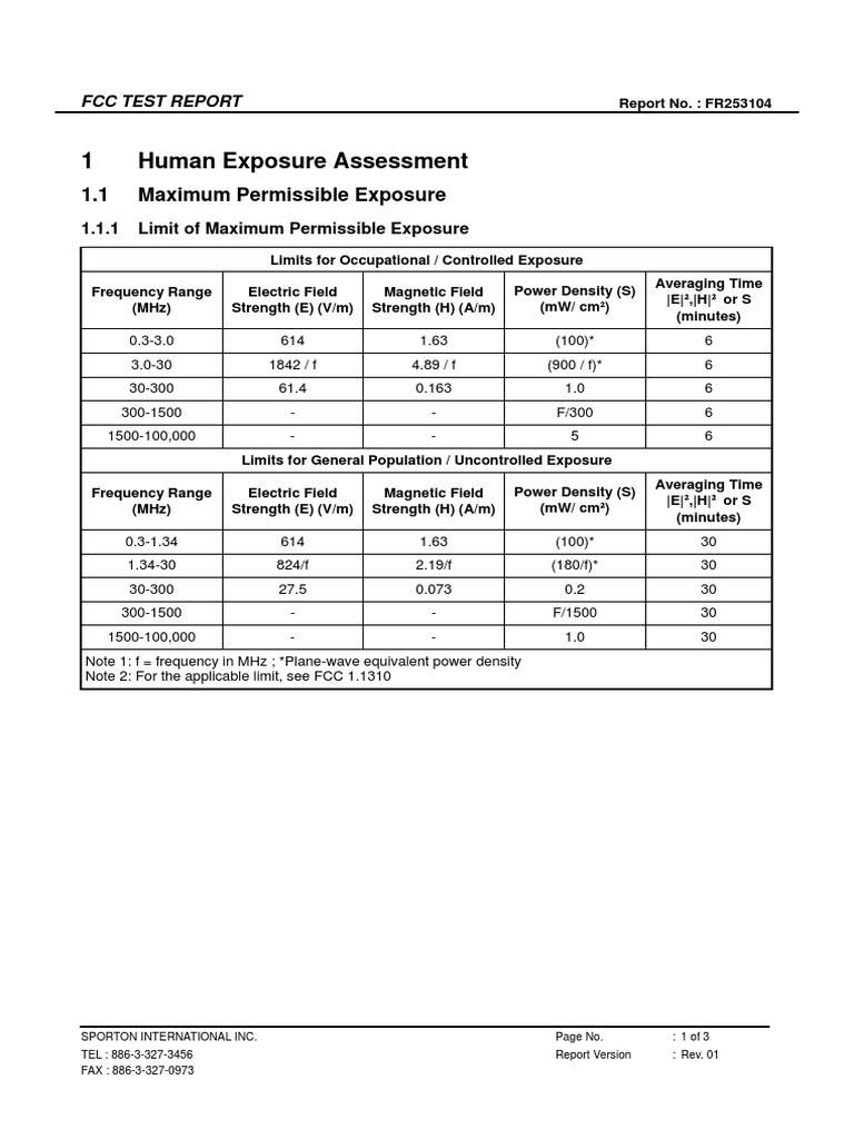 MPE Calculation 1761429 | PDF | Transmitter | Broadcast Engineering