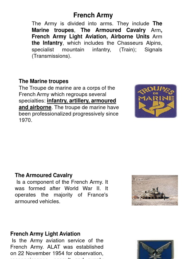 Overview of the French Army Structure | PDF