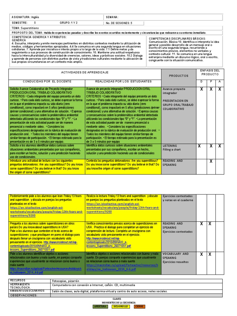 Activities Superstitions and First Conditional | PDF | Segundo lenguaje ...
