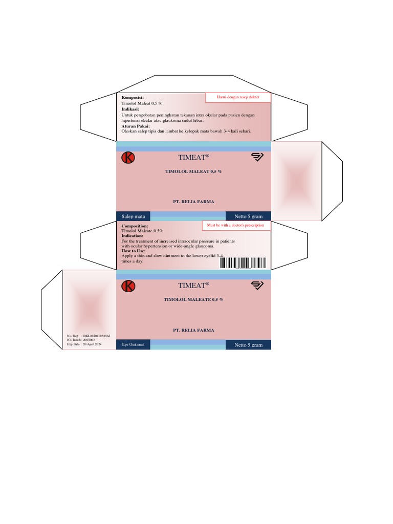 Kemasan Sekunder Salep Mata | PDF
