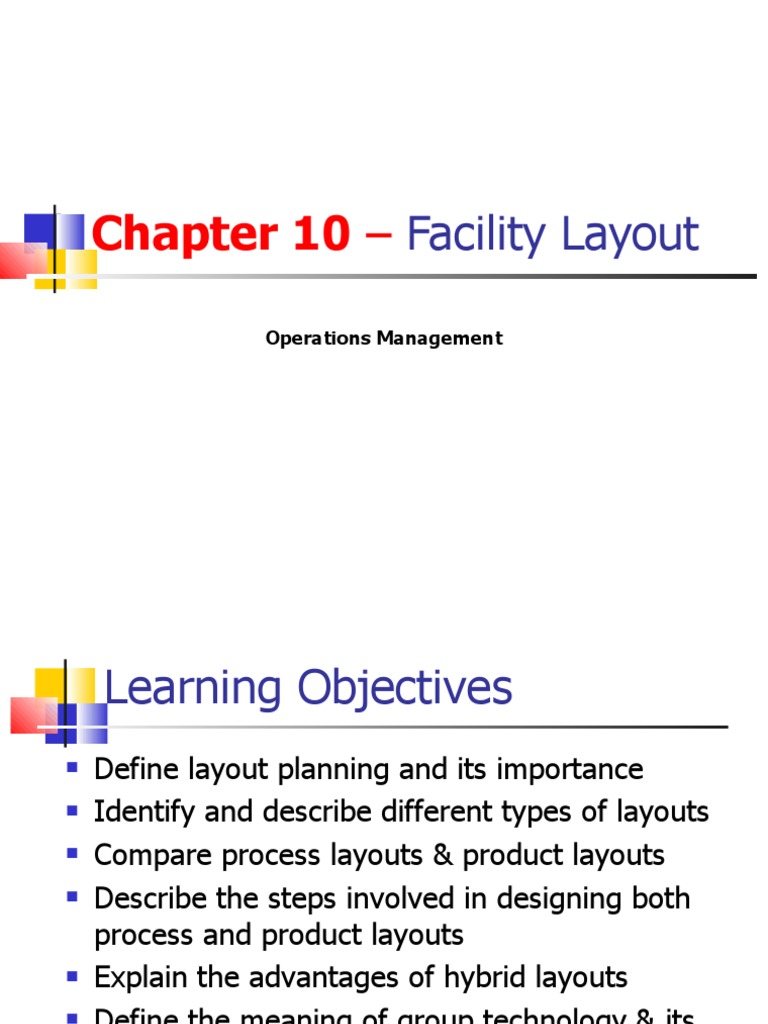 Facility Layout: Operations Management | PDF | Operations Management ...