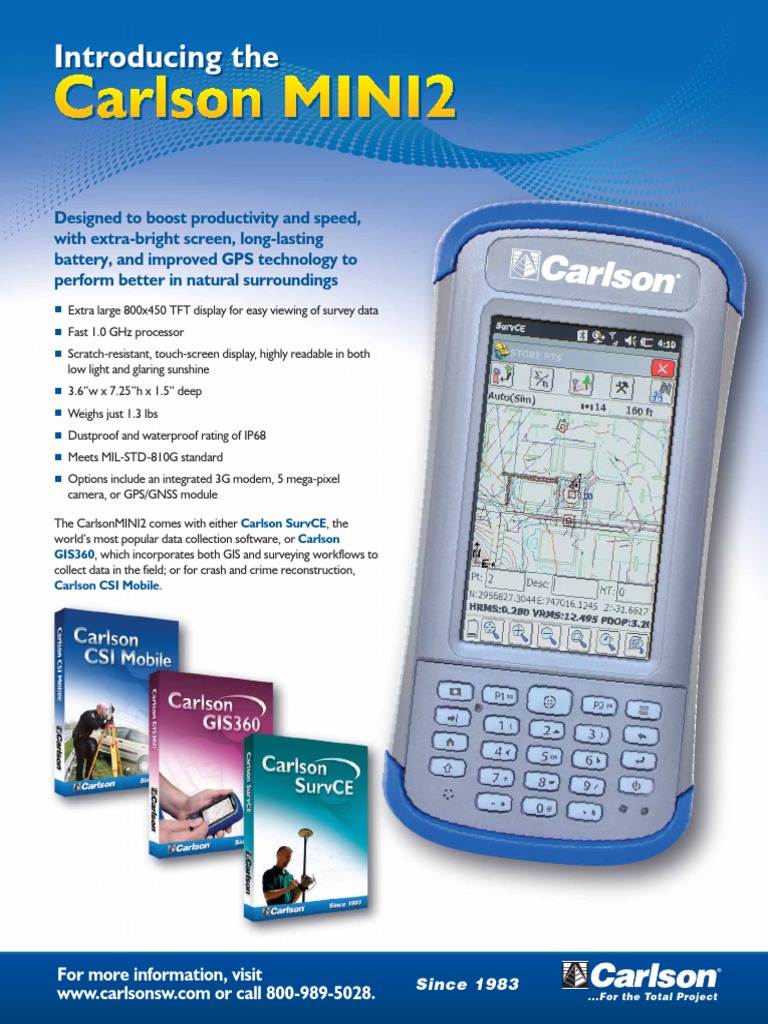 Catalogo Colectora Carlson Mini2 ENG | PDF | Mobile Device | Wi Fi