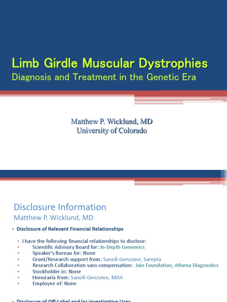 Limb Girdle Muscular Dystrophies: Diagnosis and Treatment in The ...