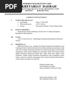 Contoh Format Risalah - Notulen Rapat KM 41-2021 Sampel | PDF