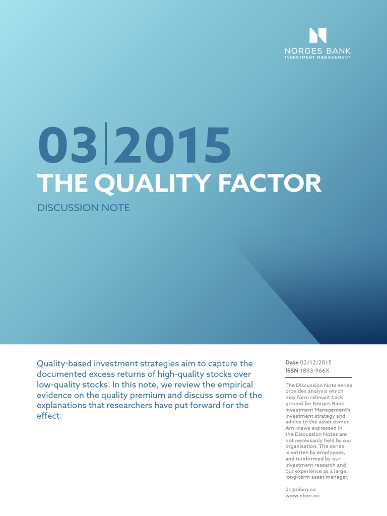 Quality Investing Strategies Explained | PDF | Value Investing ...