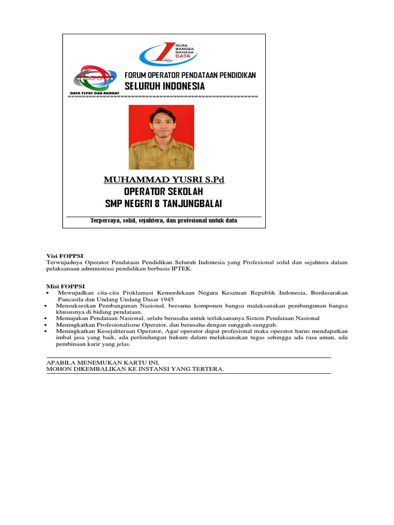 Contoh Id Card | PDF