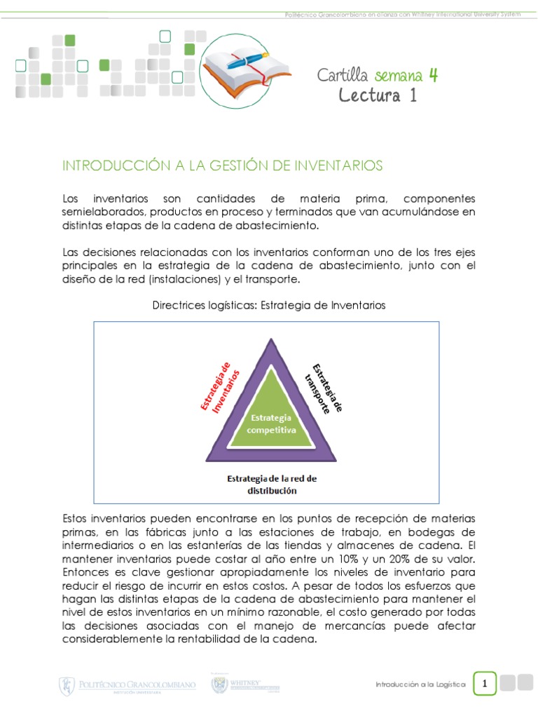 Lectura 1 Semana 4 PDF | PDF | Almacén | Inventario