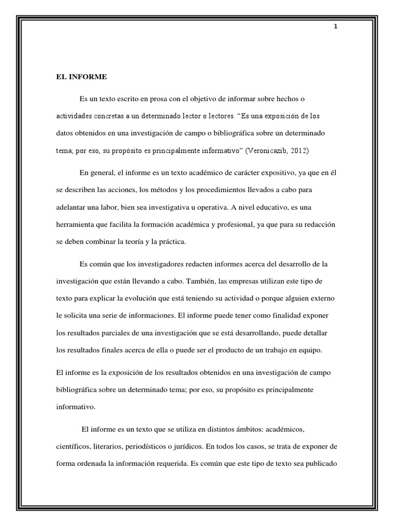 Tipos de Informe | PDF | Bibliografía | Science