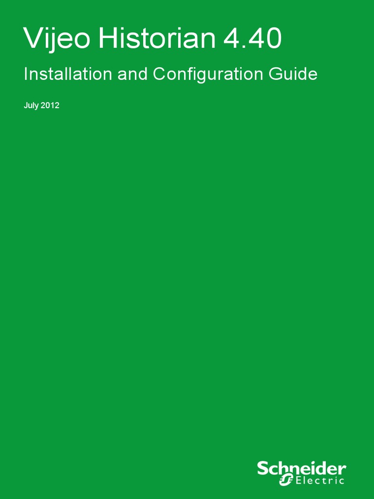Vijeo Historian V4.40 Installation Guide | PDF | Microsoft Sql Server | Databases