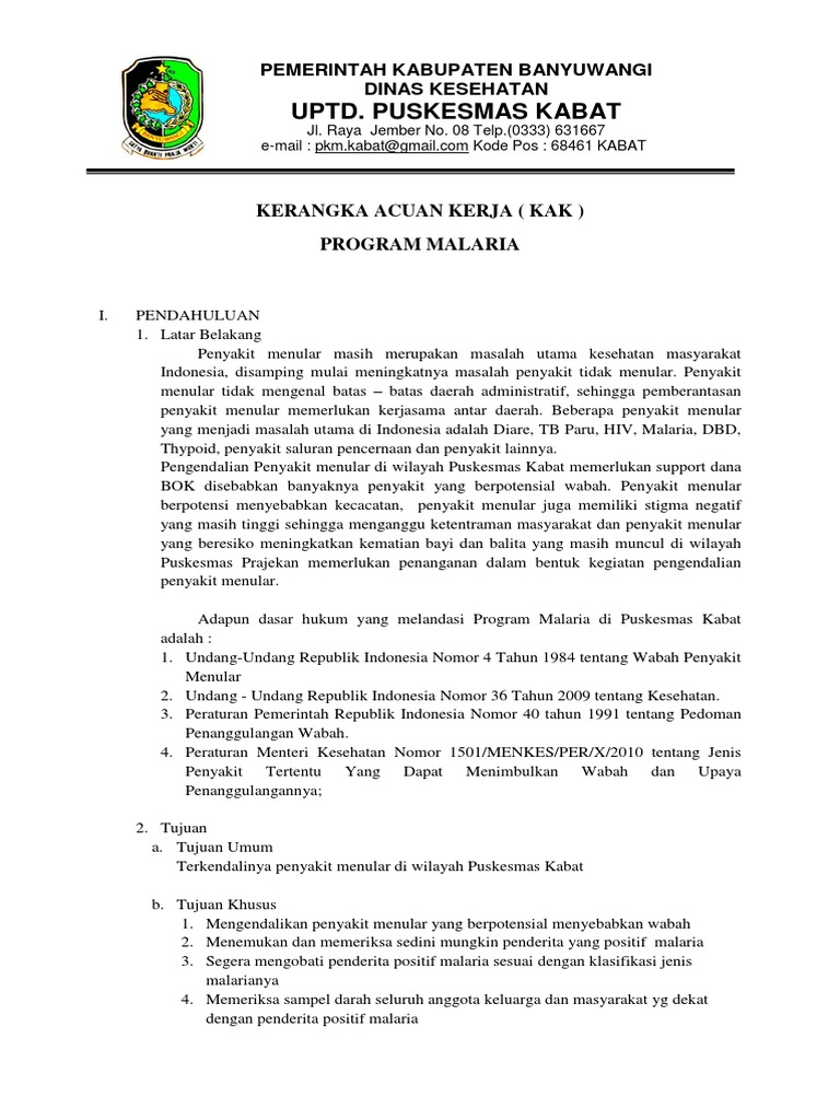 KAK Malaria | PDF
