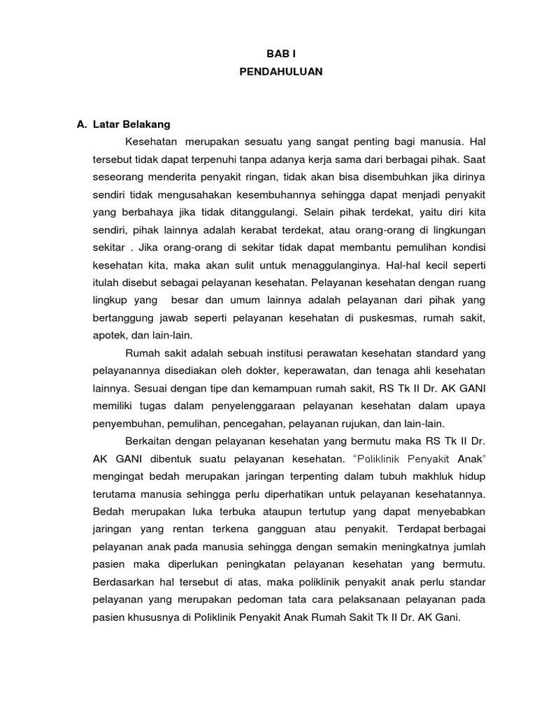 Pelayanan Poli Anak | PDF | Sains & Matematika
