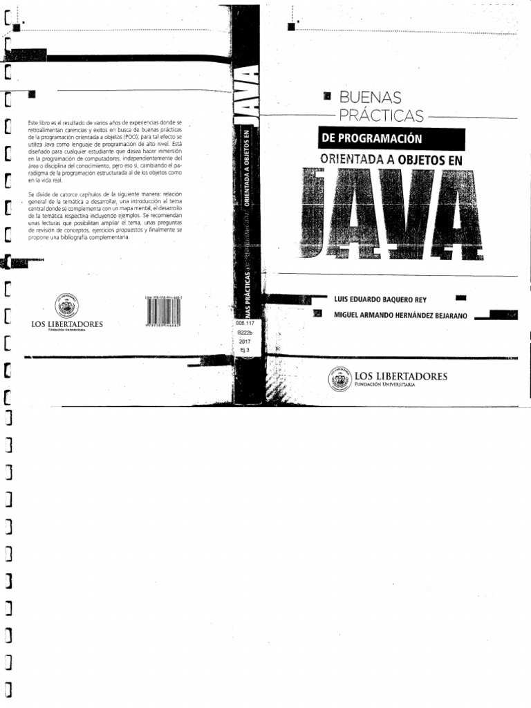 Programacion en Java PDF | PDF | Objeto (informática) | Paradigmas de ...