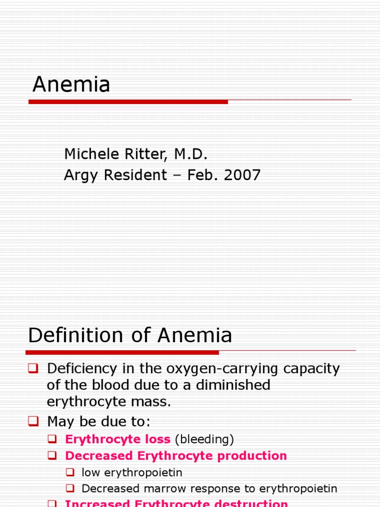 Shelly Anemia | PDF | Anemia | Red Blood Cell