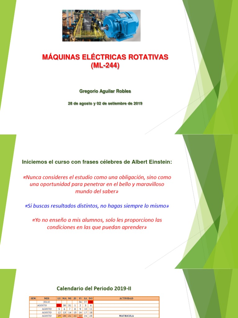 Máquinas Eléctricas Rotativas | PDF | Generador eléctrico | Motor eléctrico