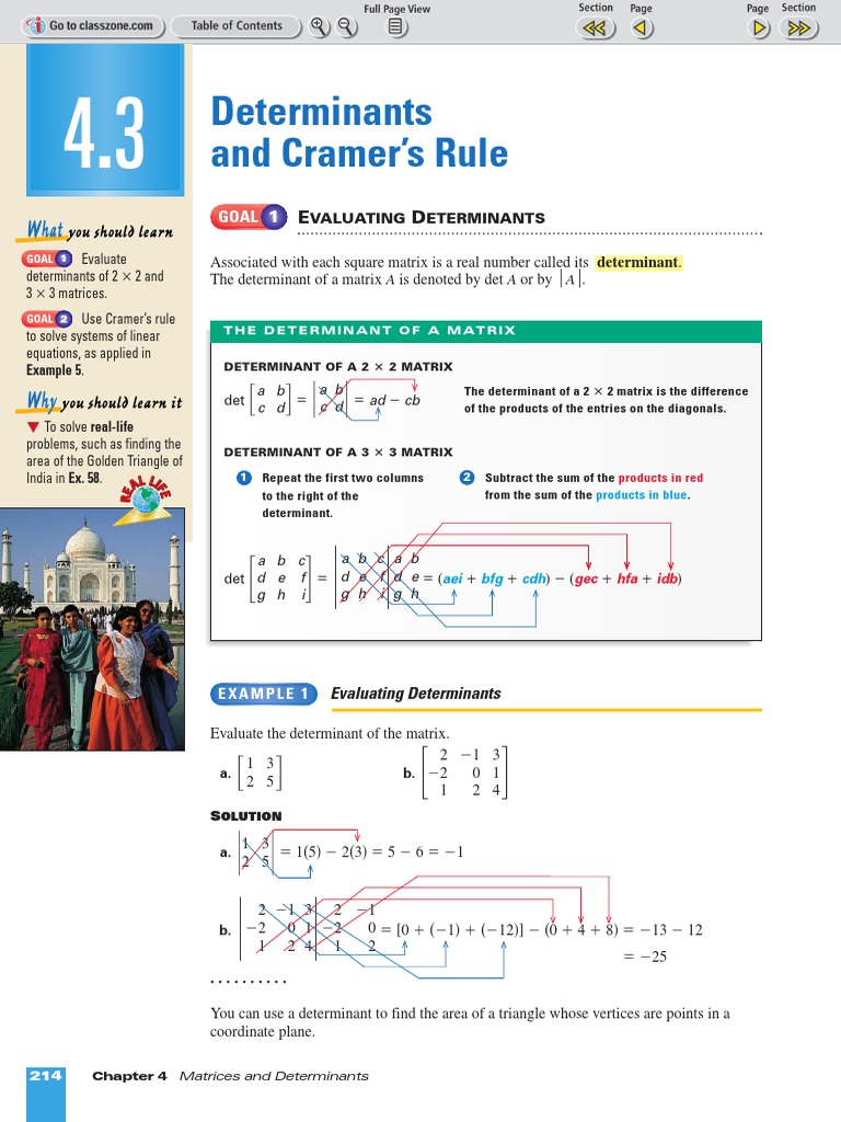 Cramer's Rule for 2x2 Systems | PDF | Determinant | Matrix (Mathematics)