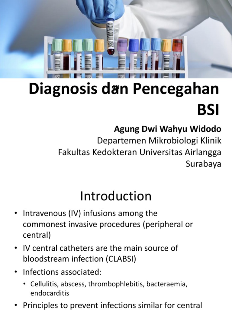 Diagnosis Dan Pencegahan BSI ADW | PDF | Intravenous Therapy | Microbiology
