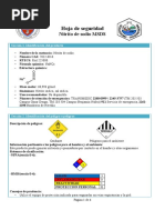 Hoja de Seguridad Dioxido de Silicio | PDF | Agua | Química