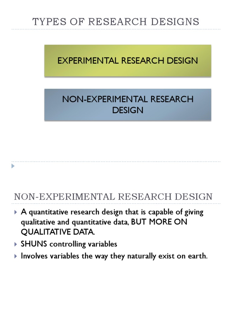 Research Designs in Practical Research 2 | PDF | Sampling (Statistics ...