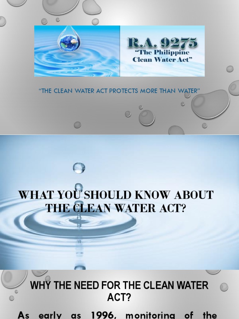 The Clean Water Act Protects More Than Water | PDF | Clean Water Act ...