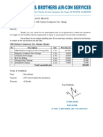Sample Quotation For AC | PDF | Pipe (Fluid Conveyance) | Air Conditioning