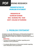 Nursing Research: Pediatric Nursing Problem Statements | PDF | Neonatal ...
