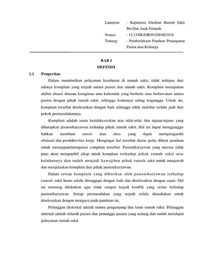 15.2 Panduan Penyelesaian Komplain | PDF