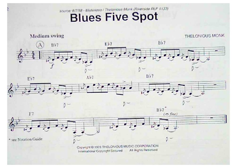 Blues Five Spot | PDF